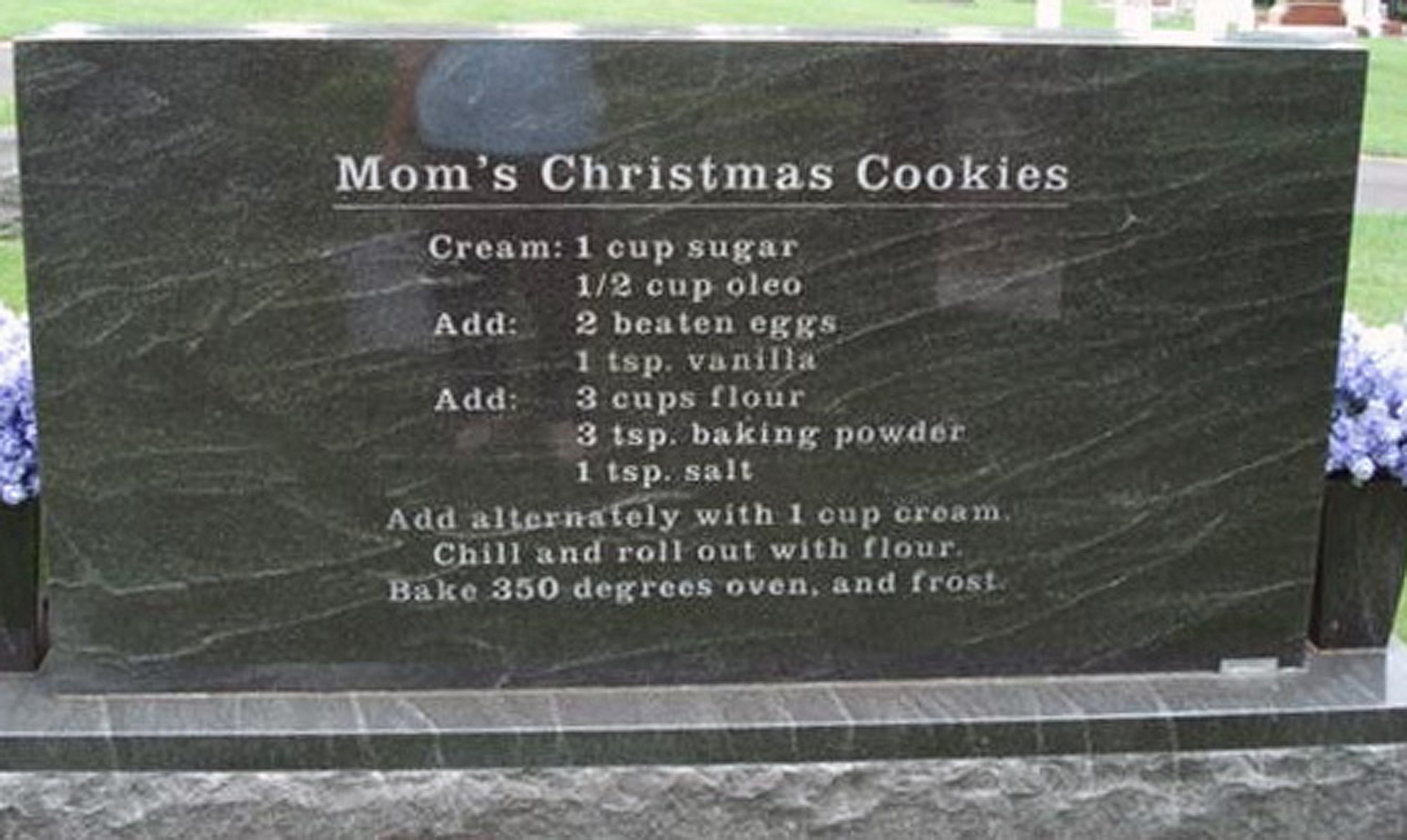 Cemetery Recipes: Mom’s Christmas Cookies – Cemetery Photography by ...