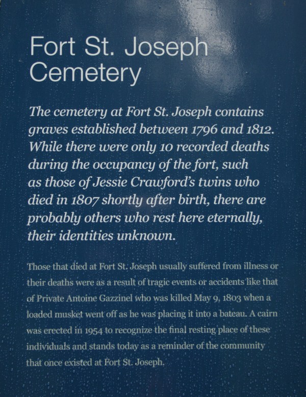 Cemetery Road Trip: Visiting Historic Fort St. Joseph Cemetery ...