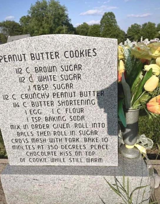 Cemetery Recipes: Peanut Butter Cookies – Cemetery Photography by ...