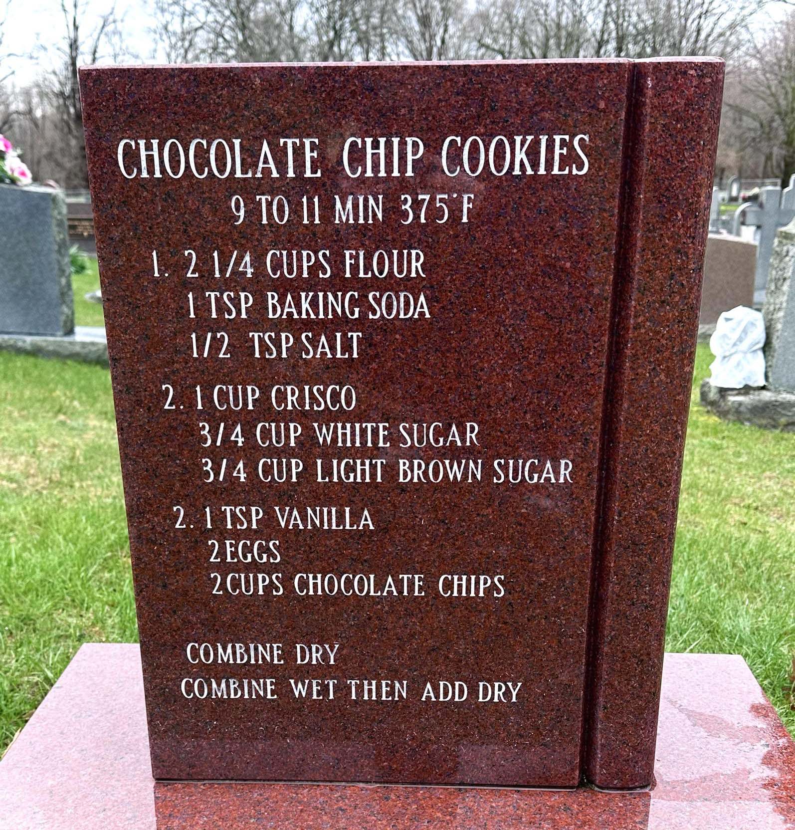 Cemetery Recipes: Chocolate Chip Cookies from the Cookie Book ...