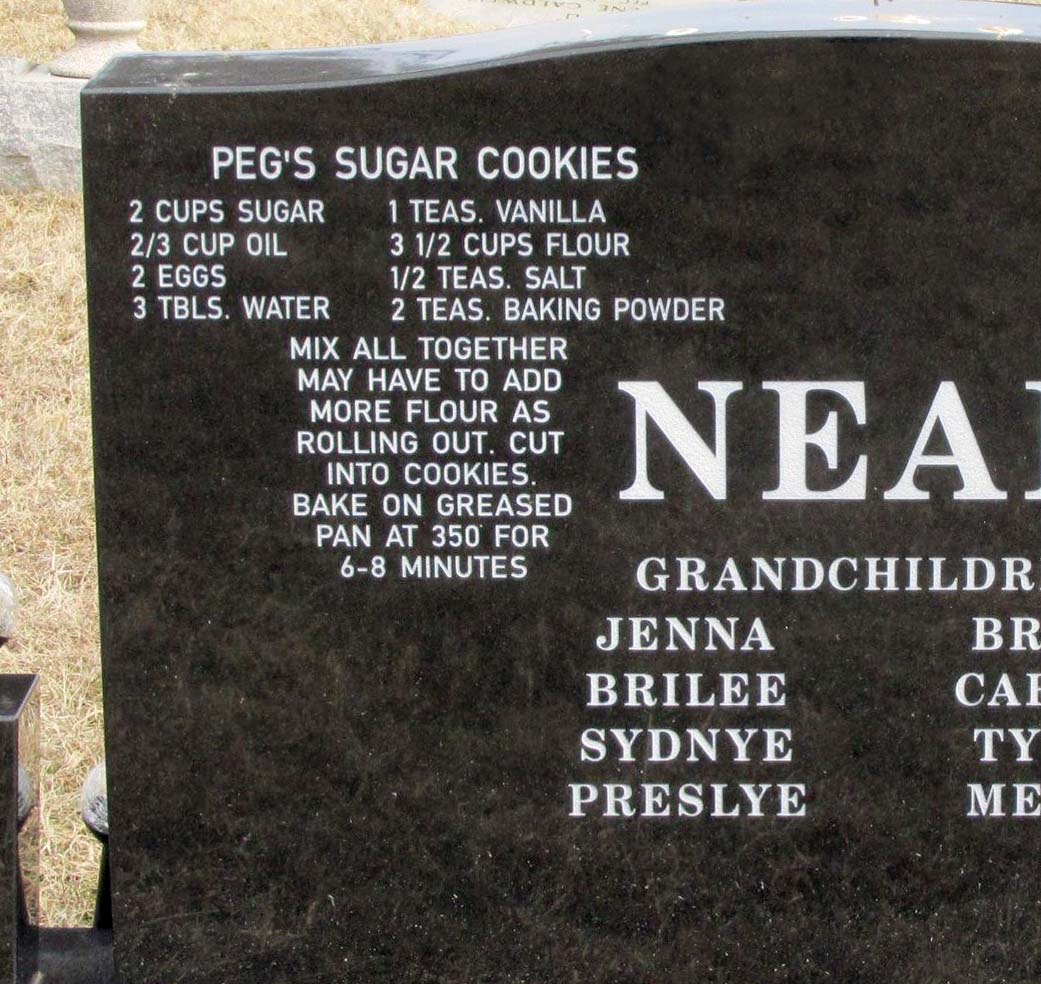Cemetery Recipes: Peg’s Sugar Cookies – Cemetery Photography by Chantal ...